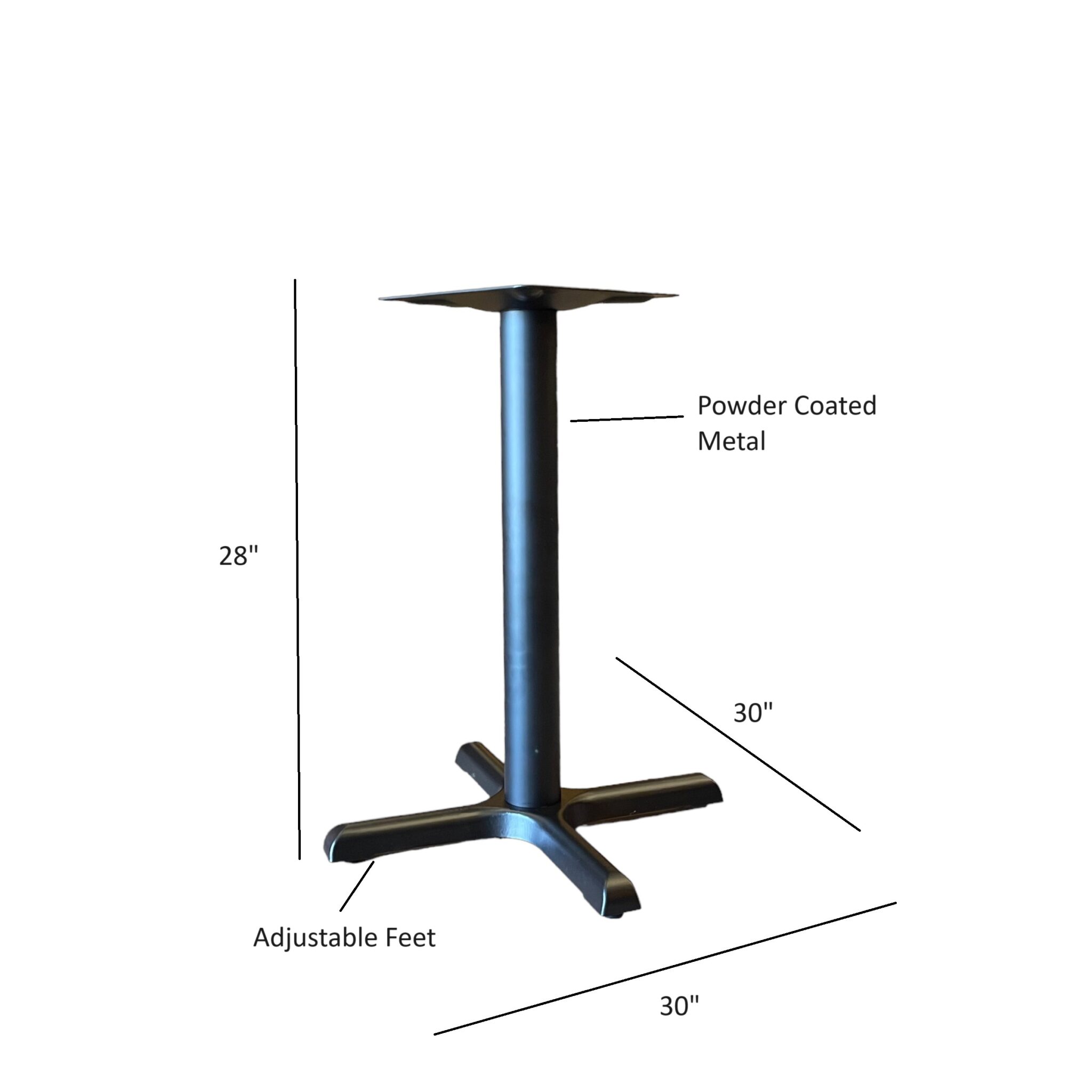 Metal Cross Table Base - Restaurant & Cafe Supplies Online