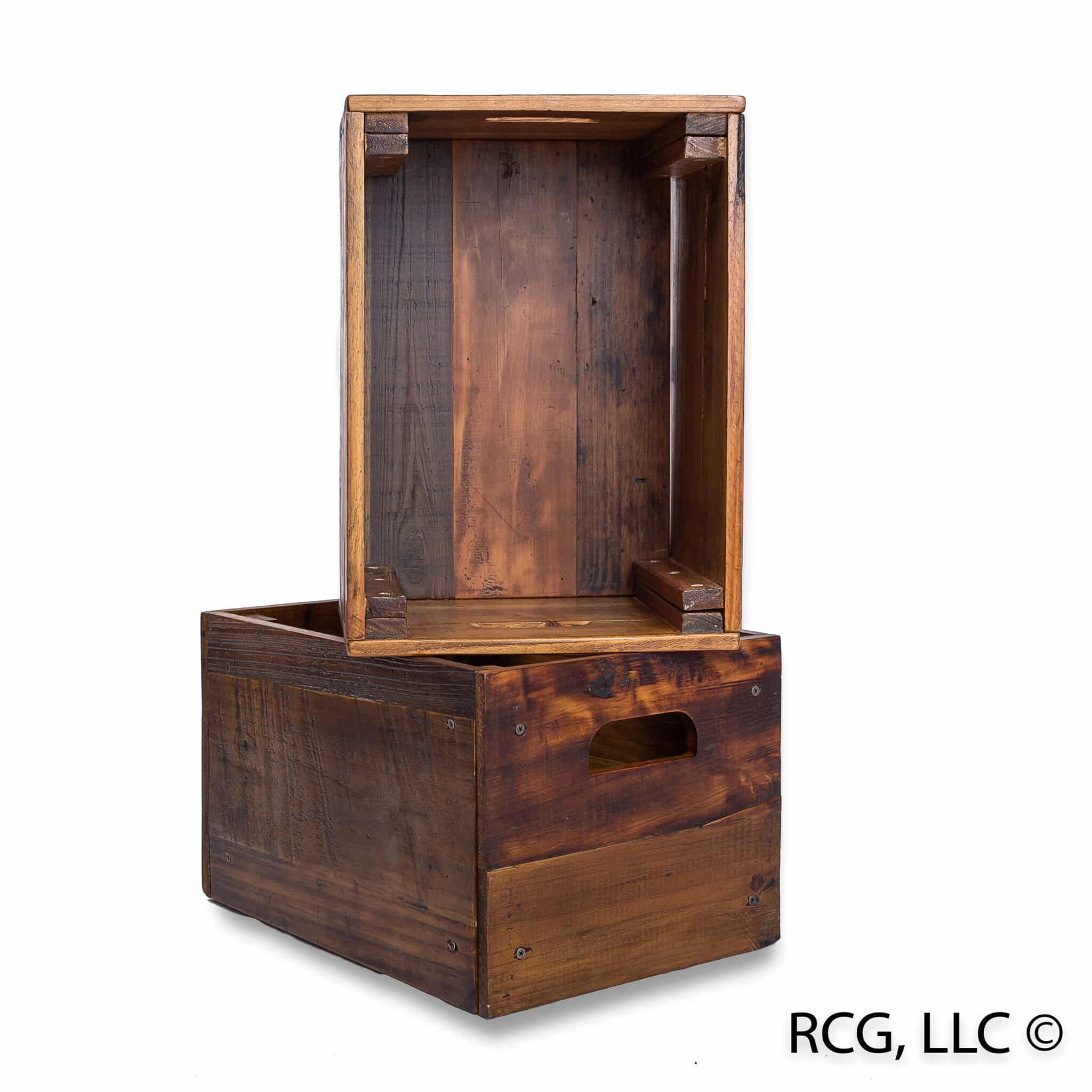 Reclaimed Wood Crates - Restaurant & Cafe Supplies Online