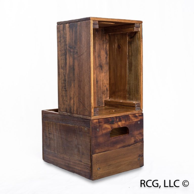Reclaimed Wood Crates - Restaurant & Cafe Supplies Online