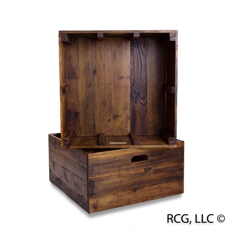Reclaimed Wood Crates - Restaurant & Cafe Supplies Online