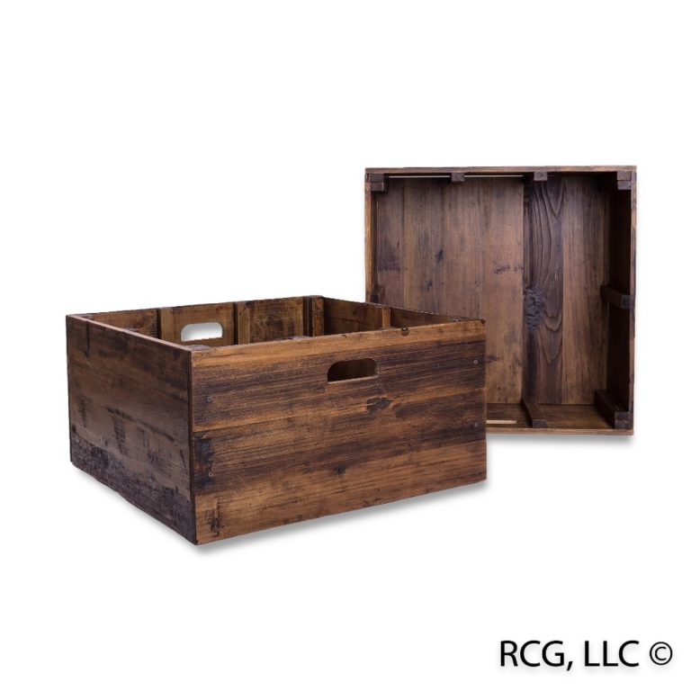 Reclaimed Wood Crates - Restaurant & Cafe Supplies Online