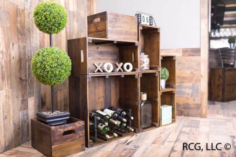 Reclaimed Wood Crates - Restaurant & Cafe Supplies Online