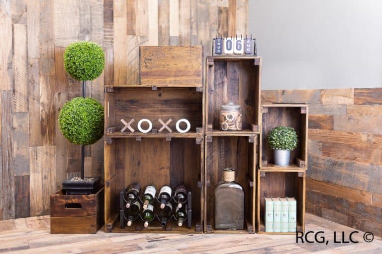 Reclaimed Wood Crates - Restaurant & Cafe Supplies Online