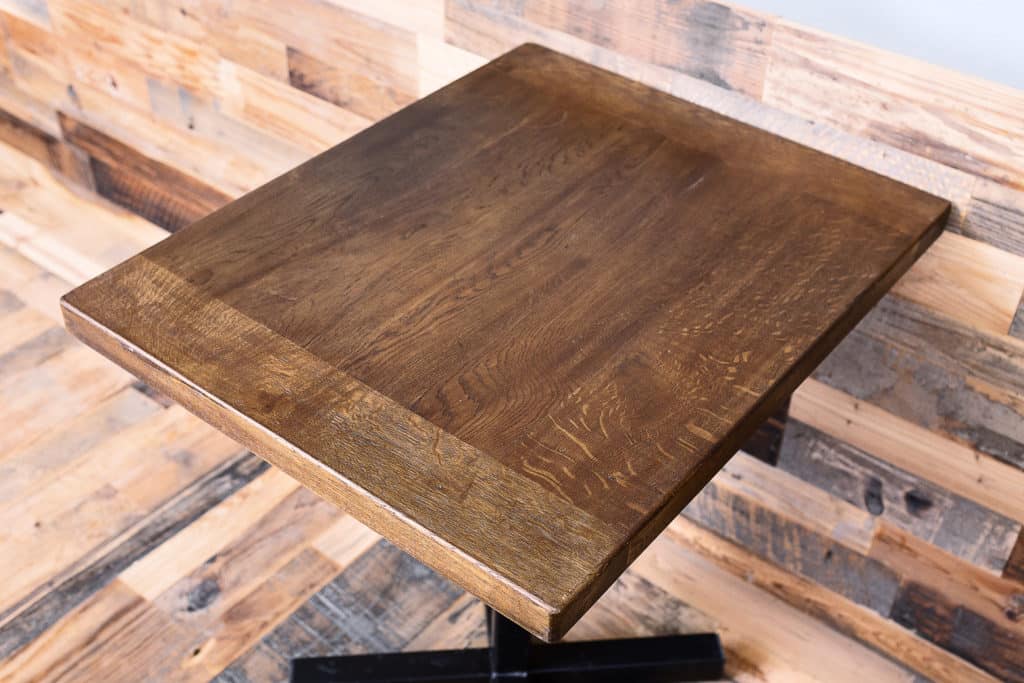 White Oak Tabletops with Breadboard Ends 2 Thick Set of 2 CLOSEOUT