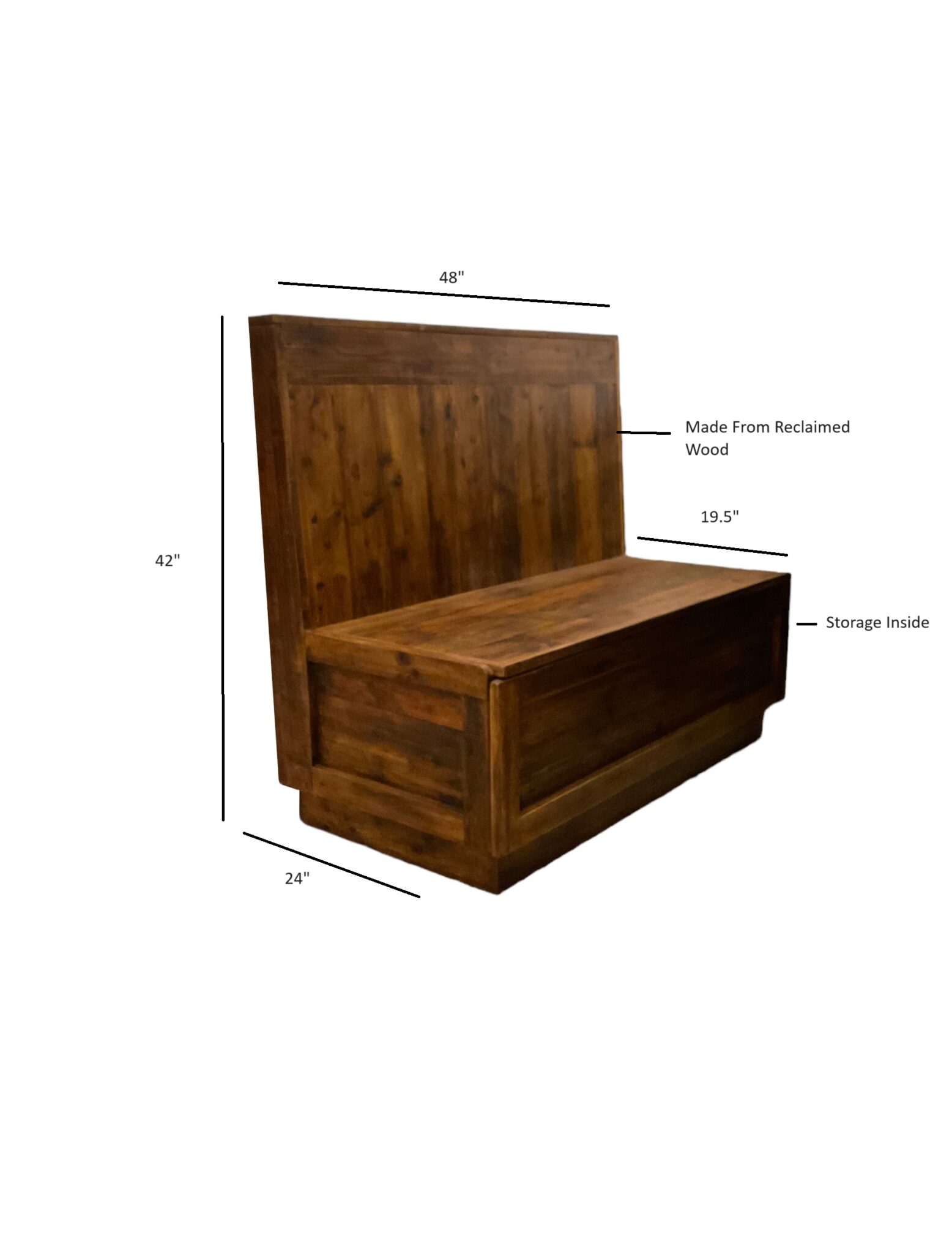 Reclaimed Wood Booths - Restaurant & Cafe Supplies Online