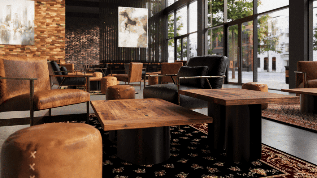 Sustainable Restaurant Design with Reclaimed Wood Furniture