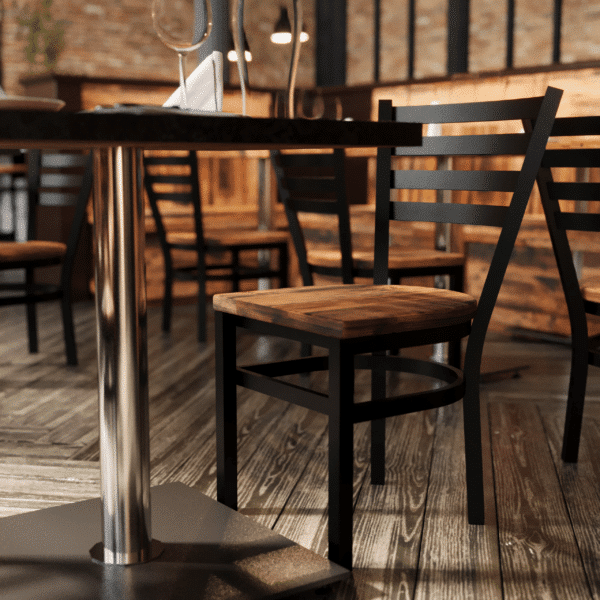 Ladderback Chair Side View Restaurant - Restaurant & Cafe Supplies ...