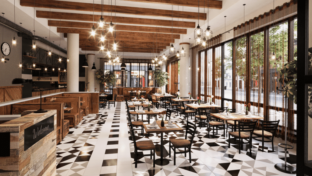 Restaurant Reclaimed Wood Furniture - enhance dining experience