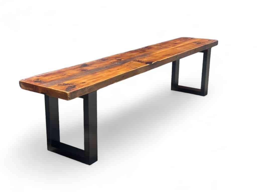 Wooden waiting bench store